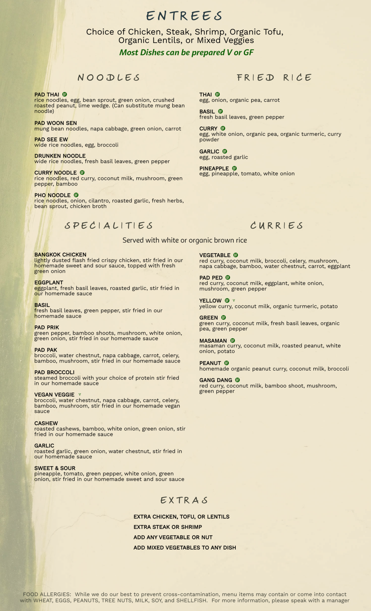 Menu | Thai Street Kitchen